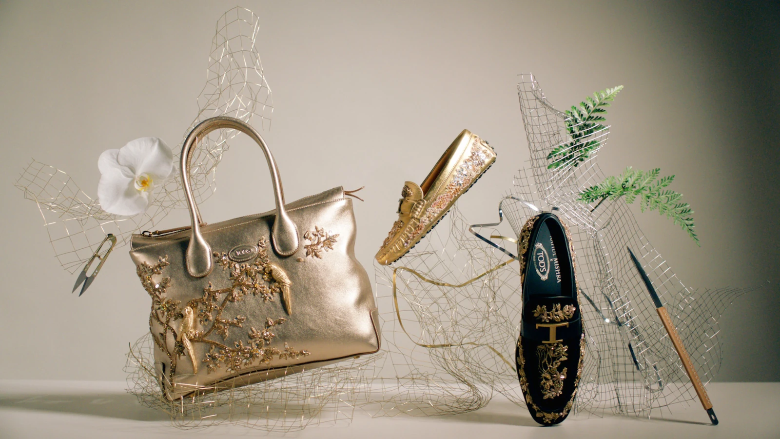 The new Rahul Mishra x Tod’s collection is a golden blend of Italian ...