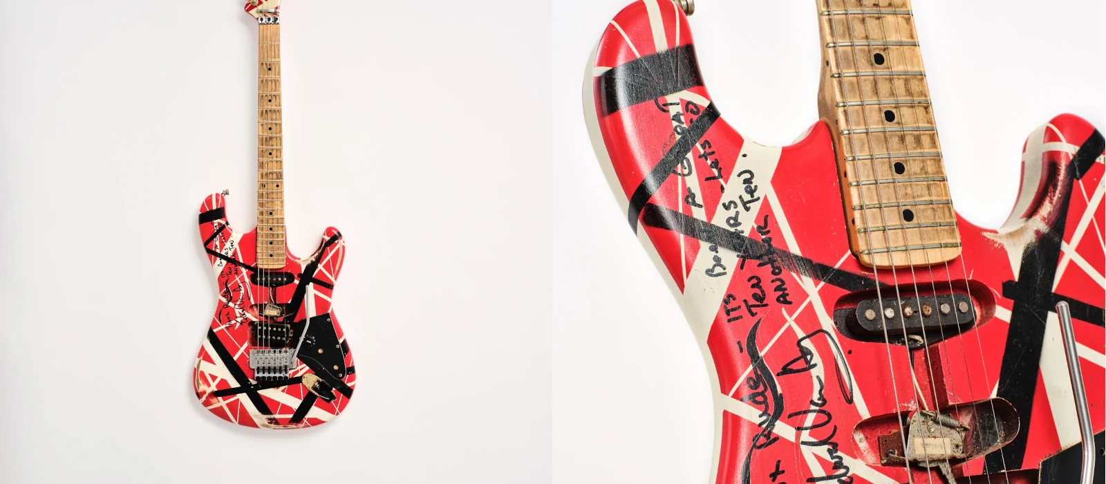 Eddie Van Halen’s 1982 Kramer Guitar with decades of rock history heads ...